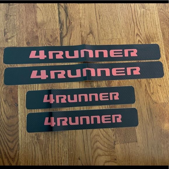 Other | 4runner Threshold Protectorin Black And Red Set Of 4 Nwt | Poshmark